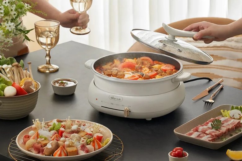 Nồi lẩu nướng đa năng BEAR DHG-C40W2 - Bear Plus - Shop gia dụng độc quyền của Bear tại Việt Nam