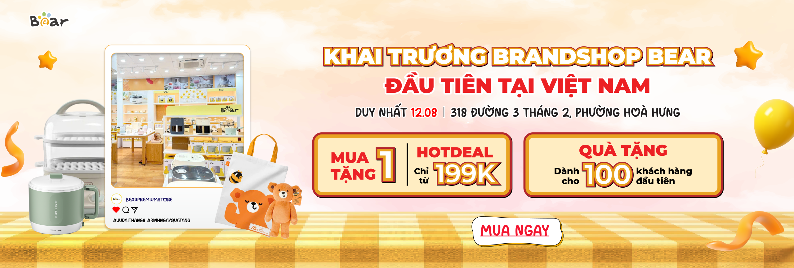 Bear Plus: Brand Shop đầu tiên độc quyền của Bear tại Việt Nam